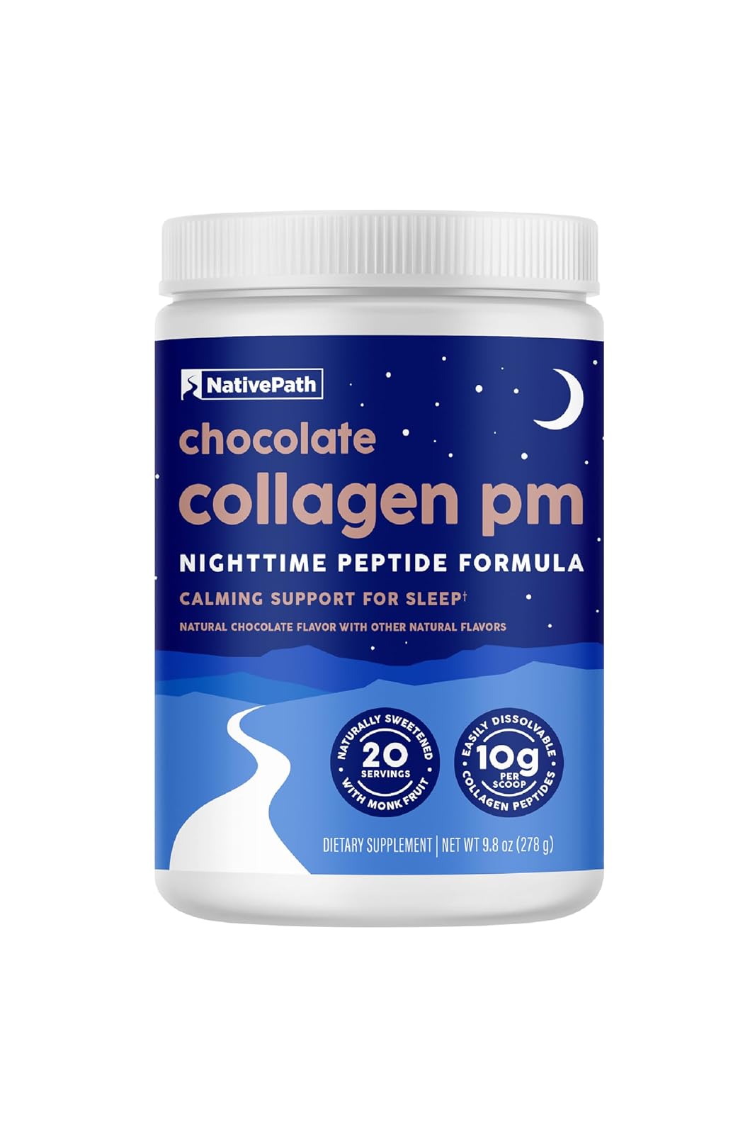 NativePath chocolate collagen supplement