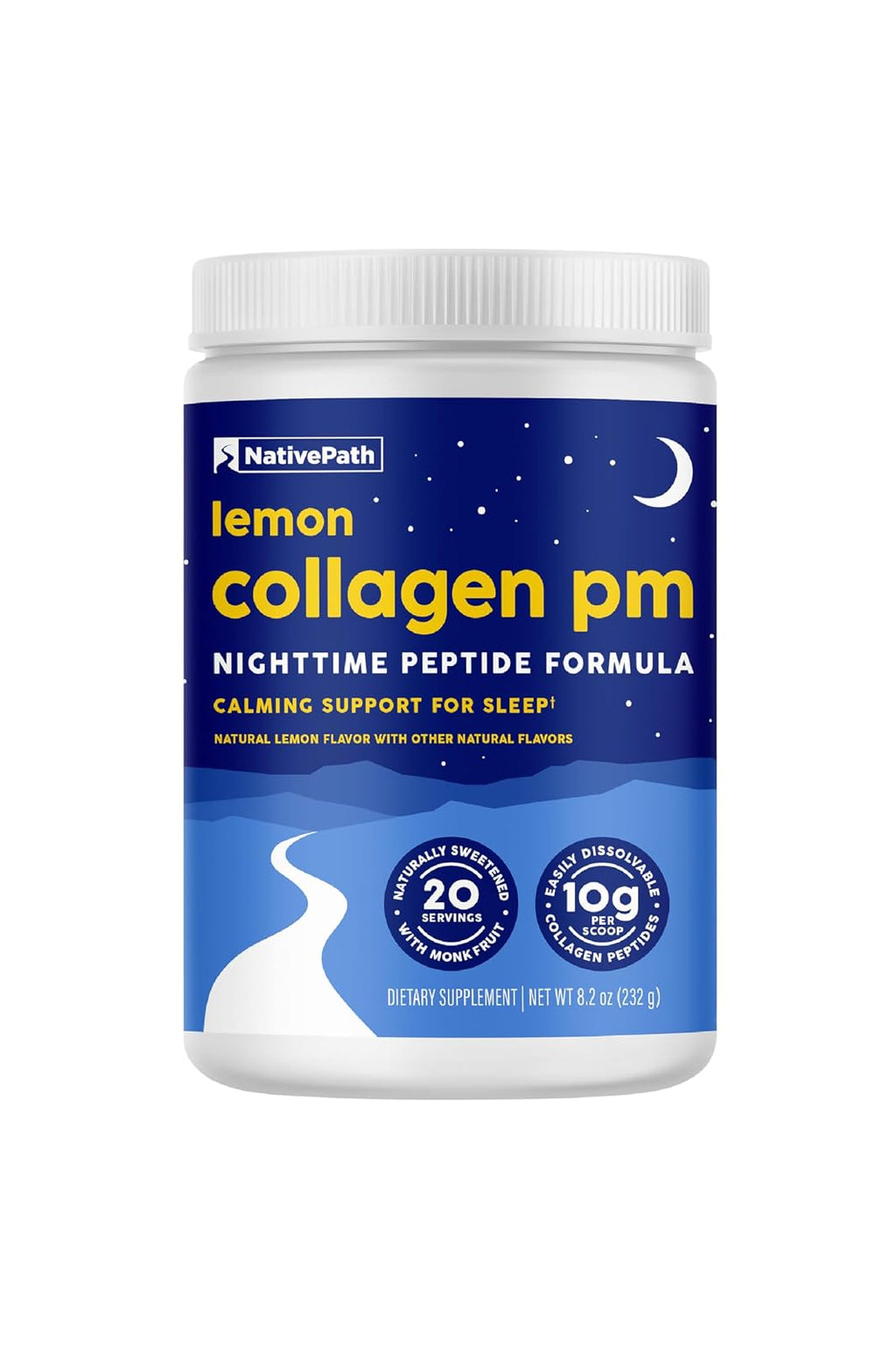 NativePath collagen PM lemon powder