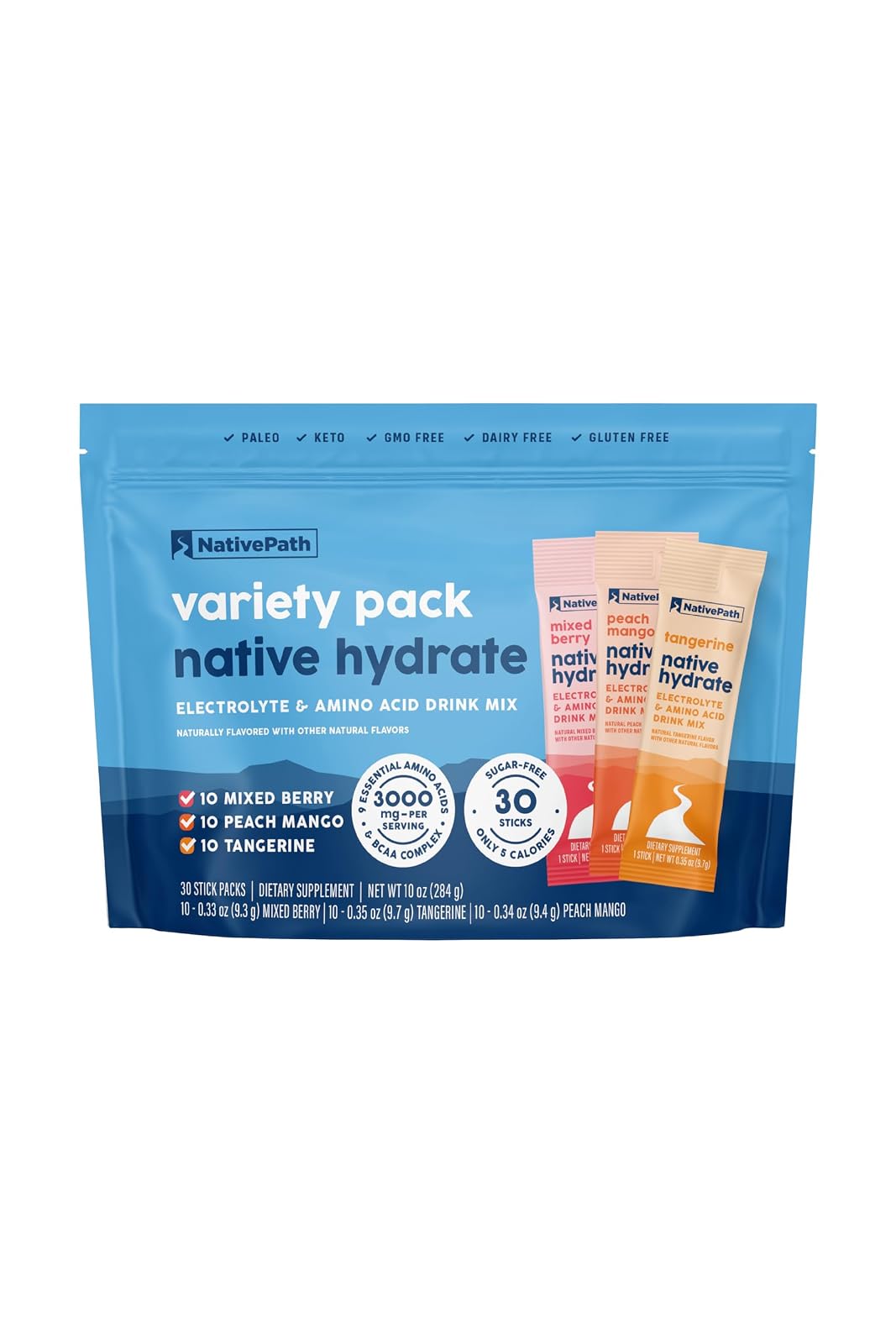 NativePath electrolyte stick packs
