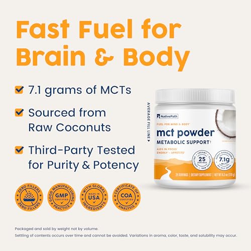 nativepath mct oil powder 25 servings