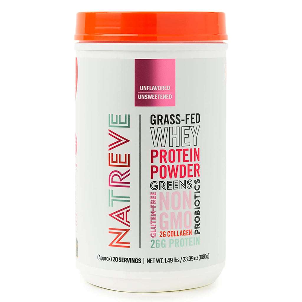 Natreve whey protein powder unflavored