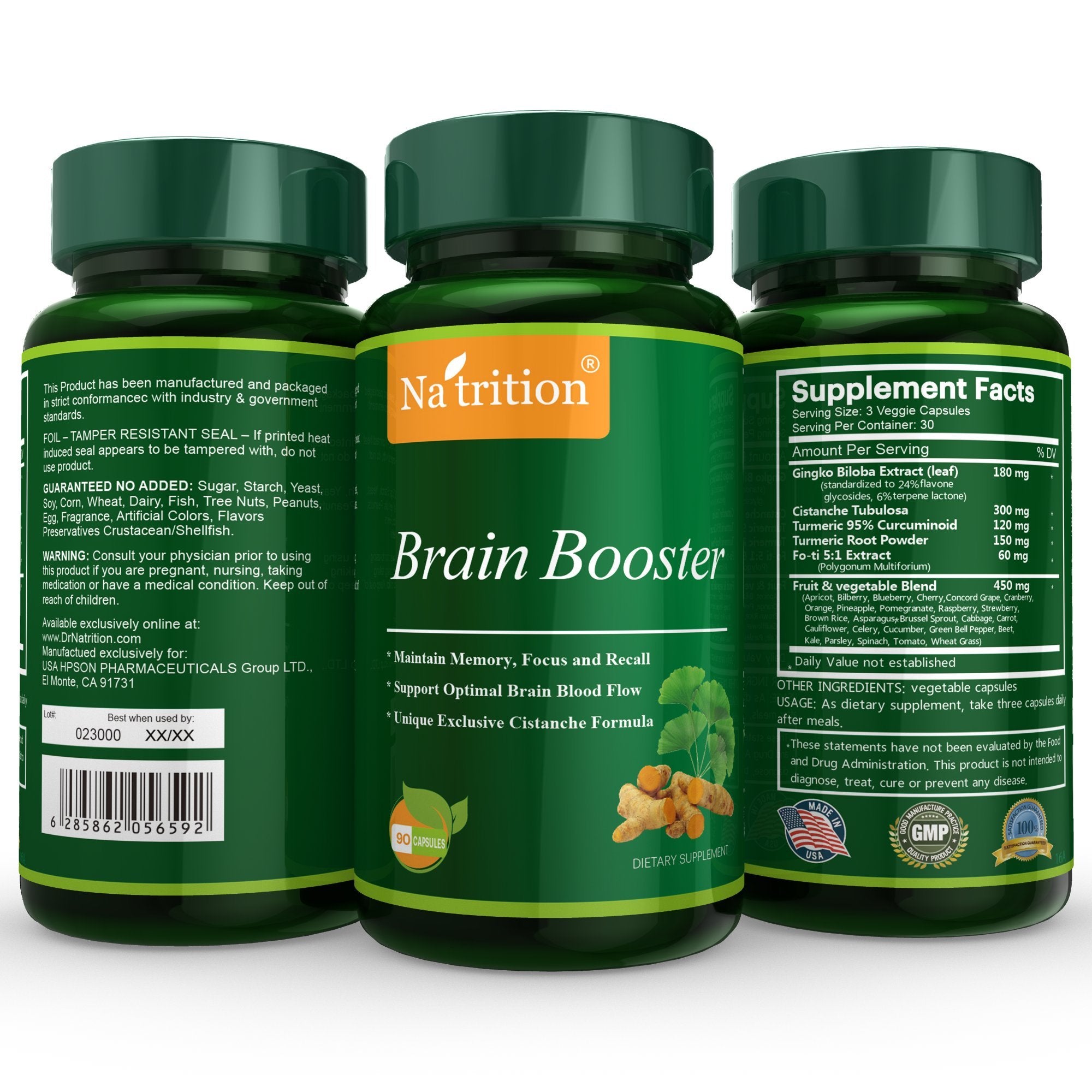 Natrition ginkgo biloba memory support