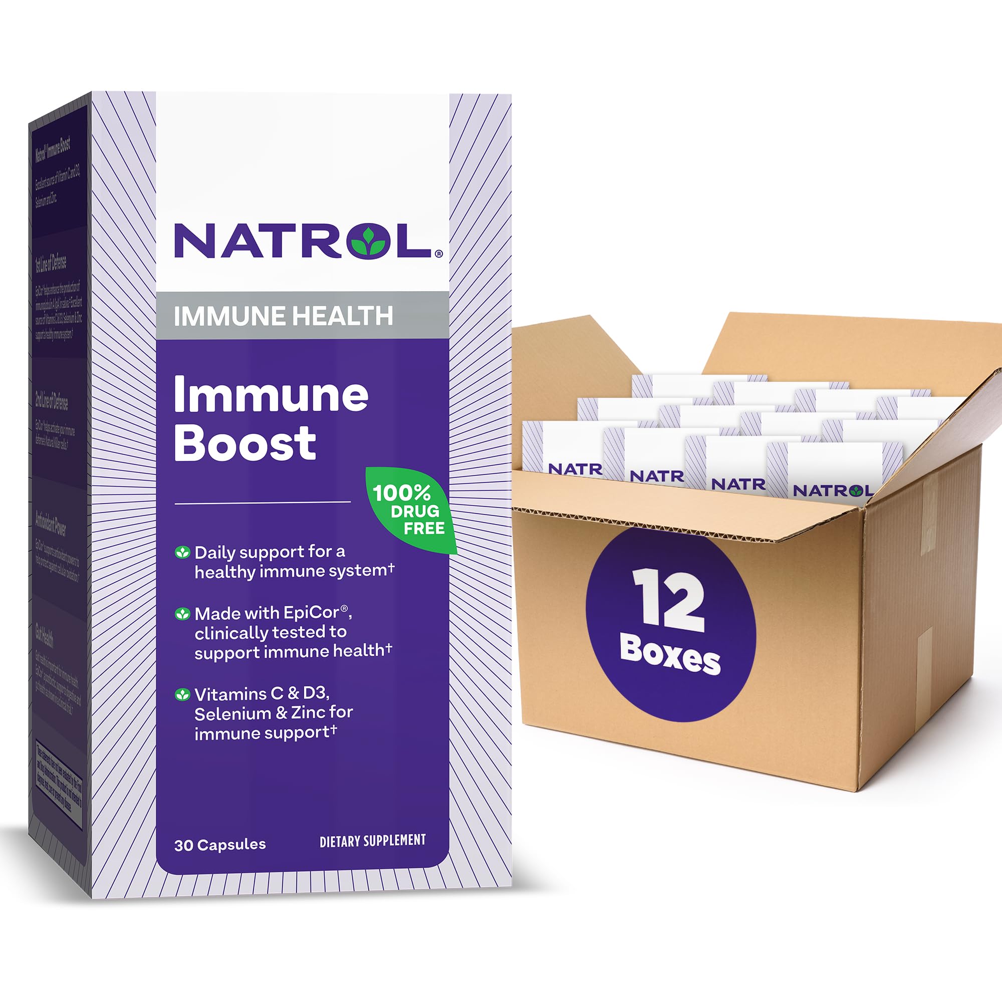 Natrol Immune Boost capsules for health