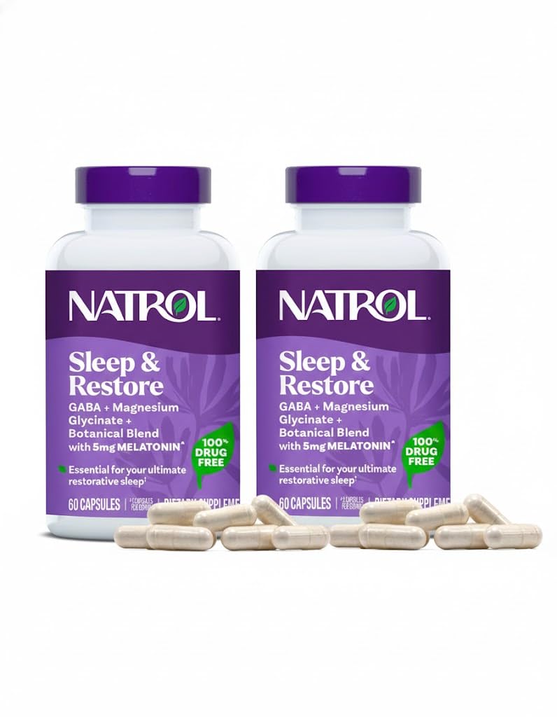 Natrol Sleep & Restore capsules for restful sleep