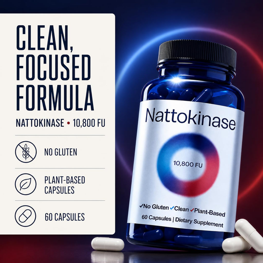Nattokinase 10,800 FU for optimal performance