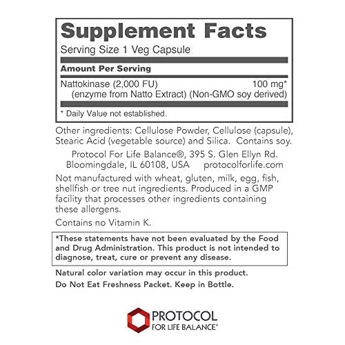 Nattokinase 100 mg for gut health