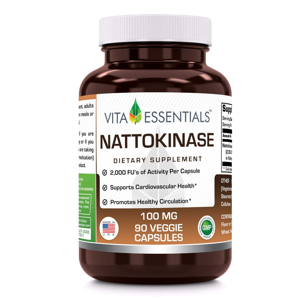Nattokinase 100 mg veggie capsules