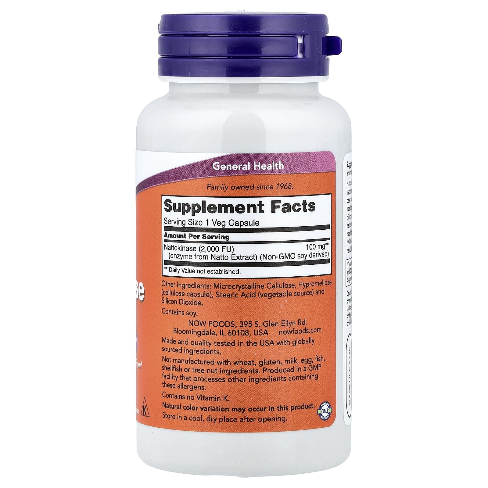 Nattokinase 100 mg VegiCaps for heart health