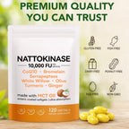 Nattokinase 10000 FU vegan-friendly option