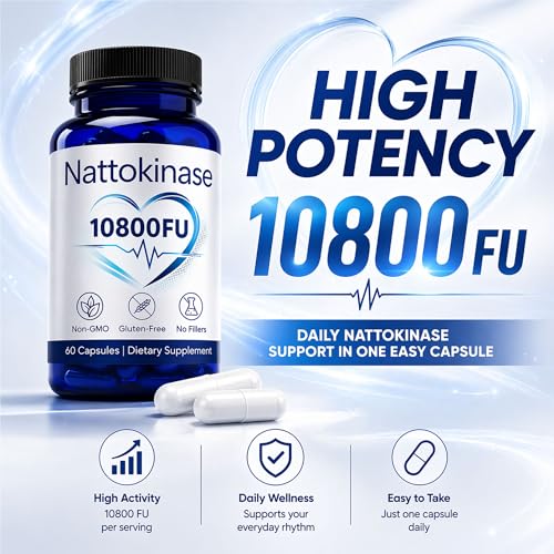 Nattokinase 10800 Fu supports healthy circulation