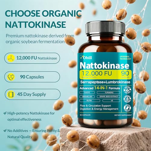 Nattokinase 12000 FU daily supplement
