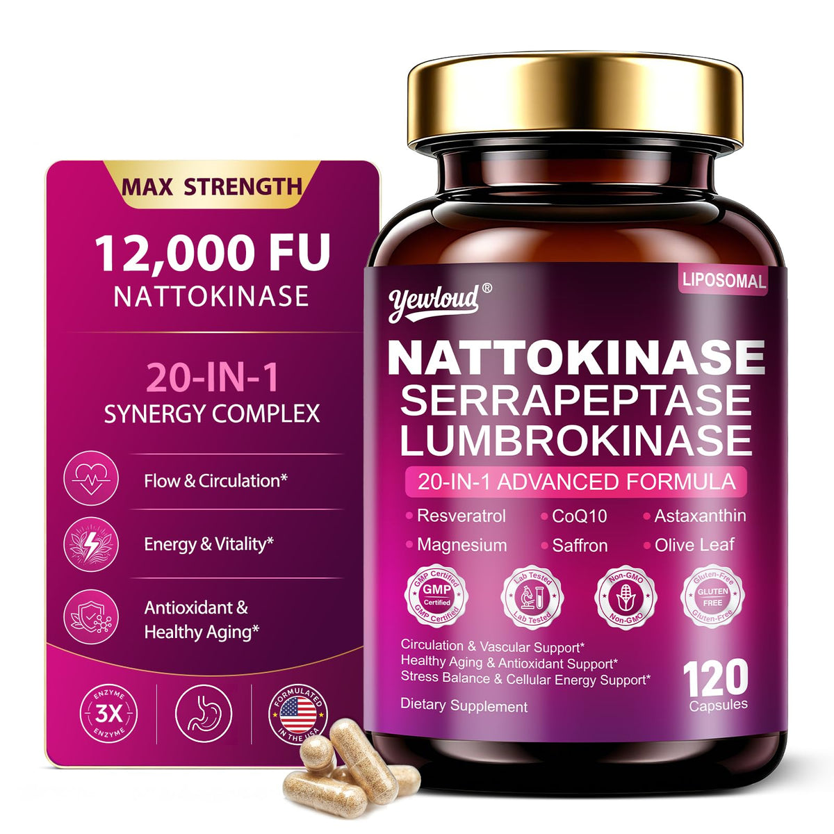 Nattokinase 12000 FU health benefits