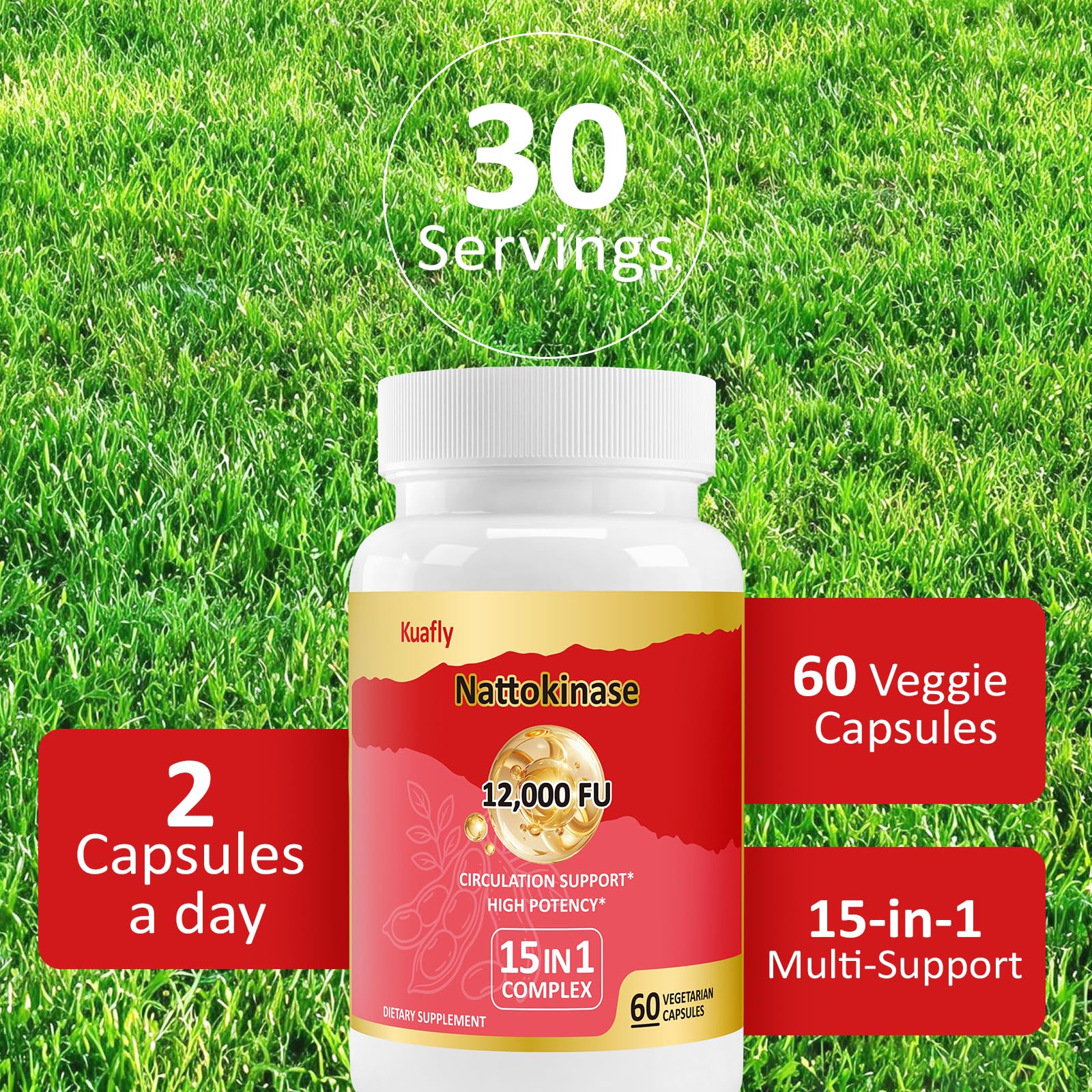 Nattokinase 12000 FU natural supplement