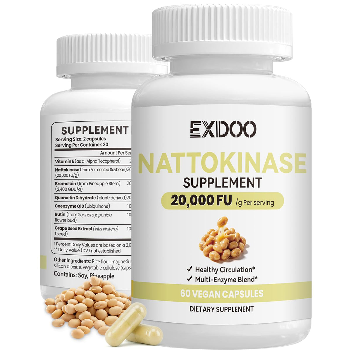 Nattokinase 20000 FU for heart health