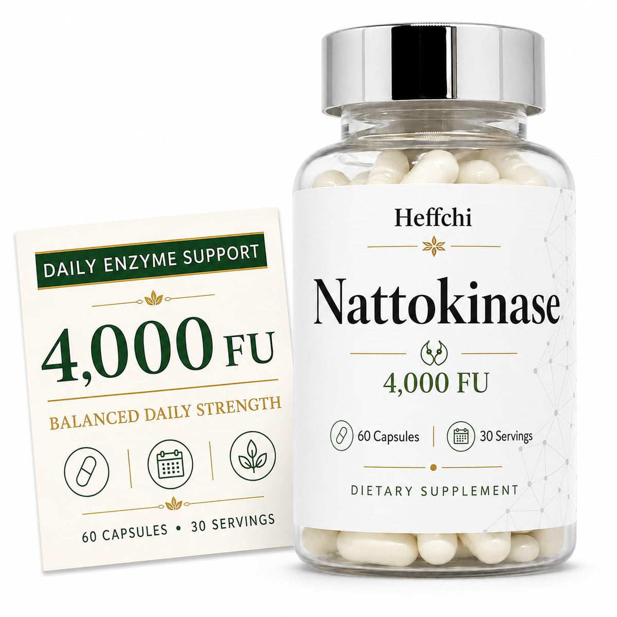 Nattokinase 4000 FU capsules for heart health