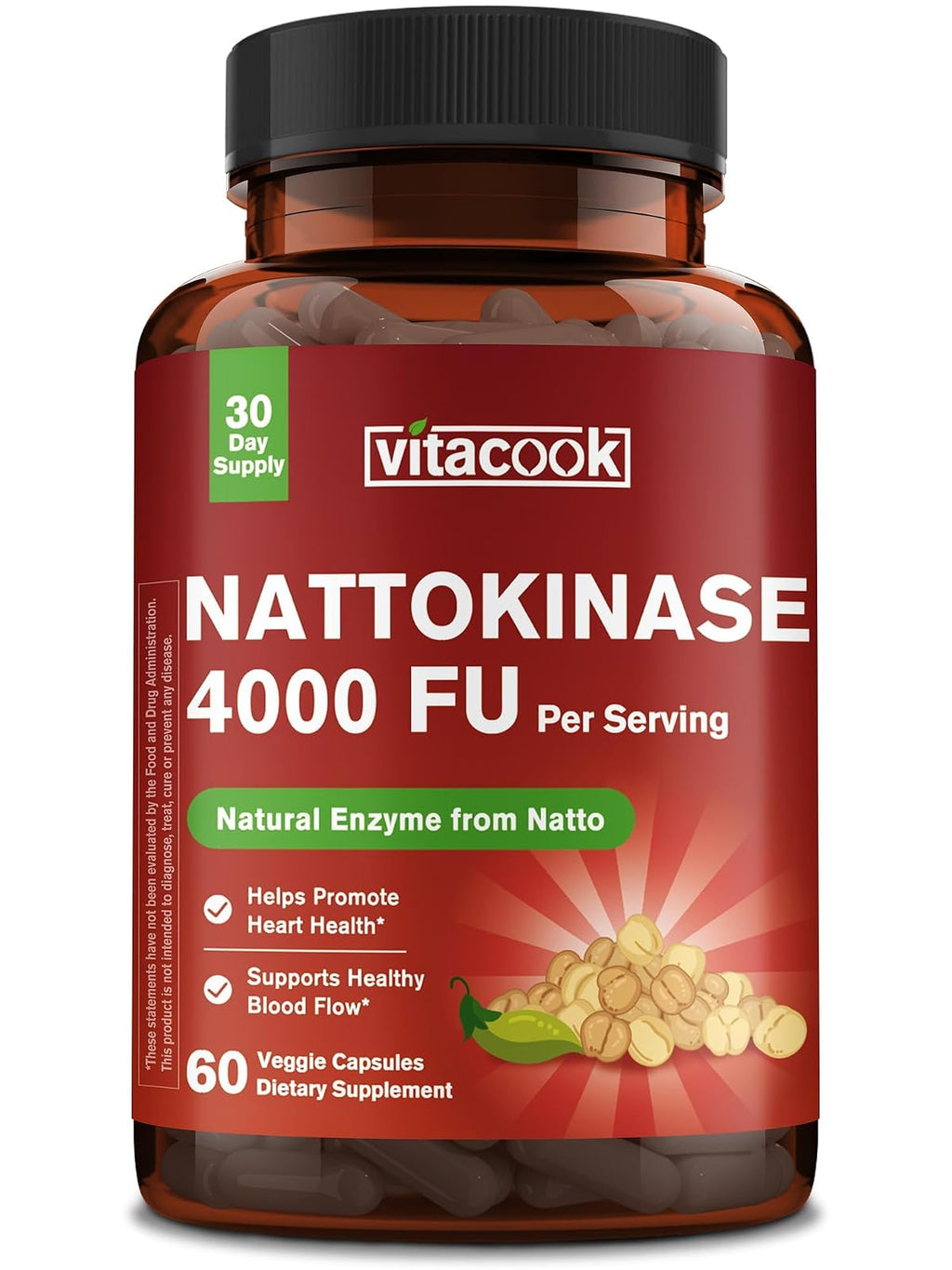 Nattokinase 4000 FU digestive enzymes