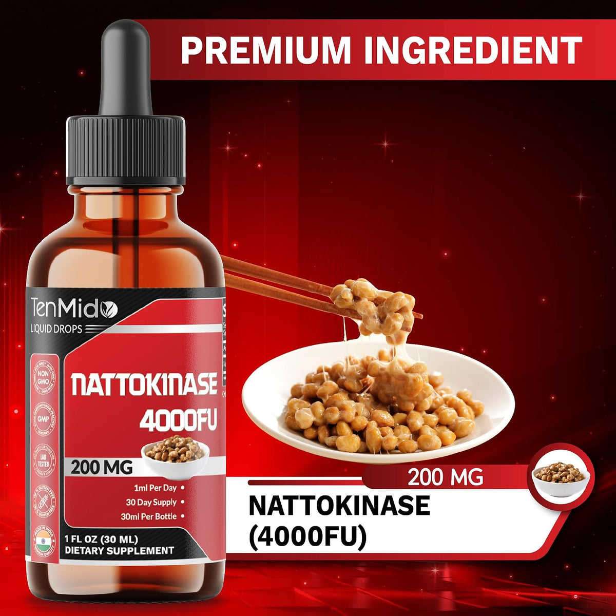 Nattokinase 4000 FU for blood circulation