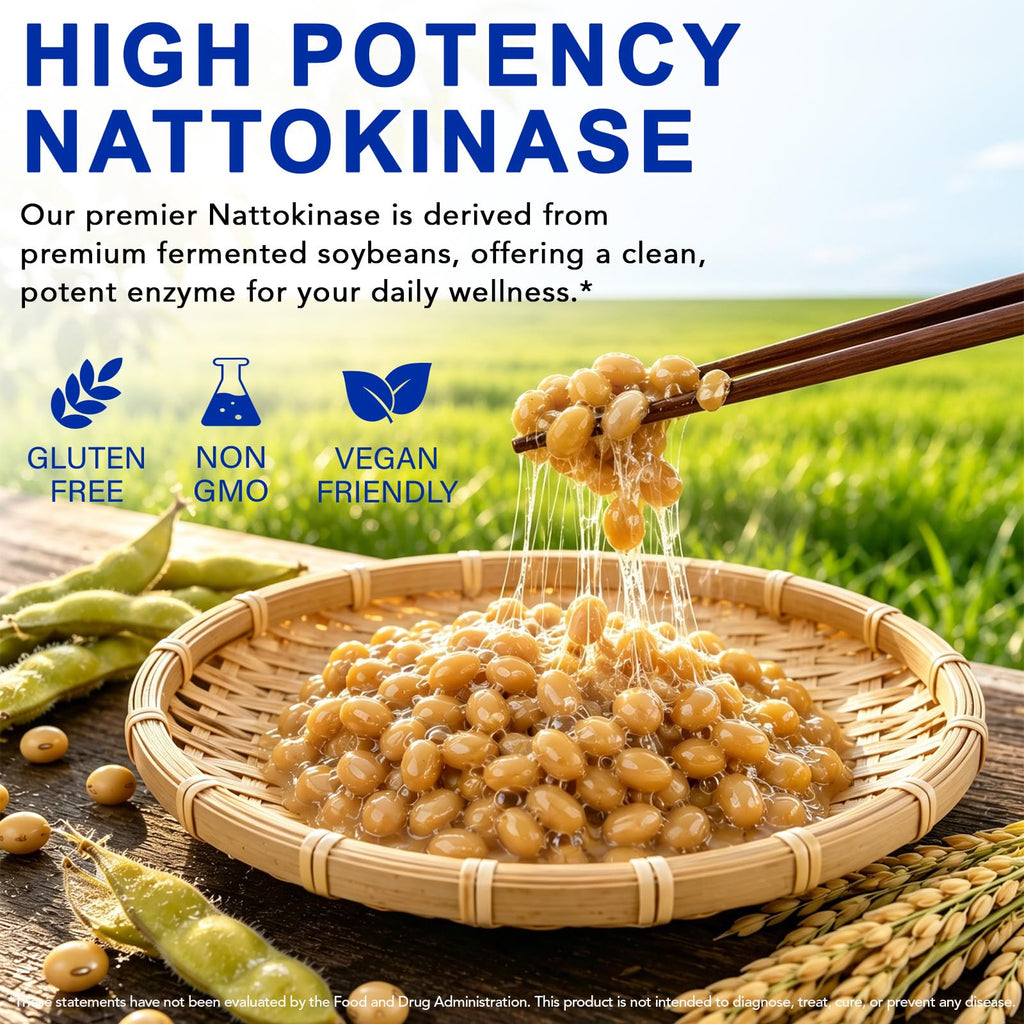Nattokinase 60 capsules for daily use