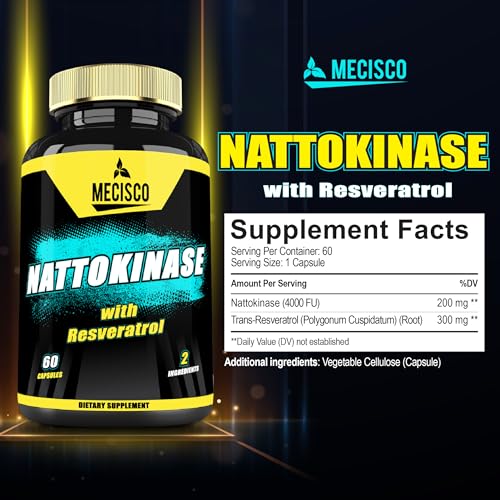Nattokinase and trans-resveratrol benefits