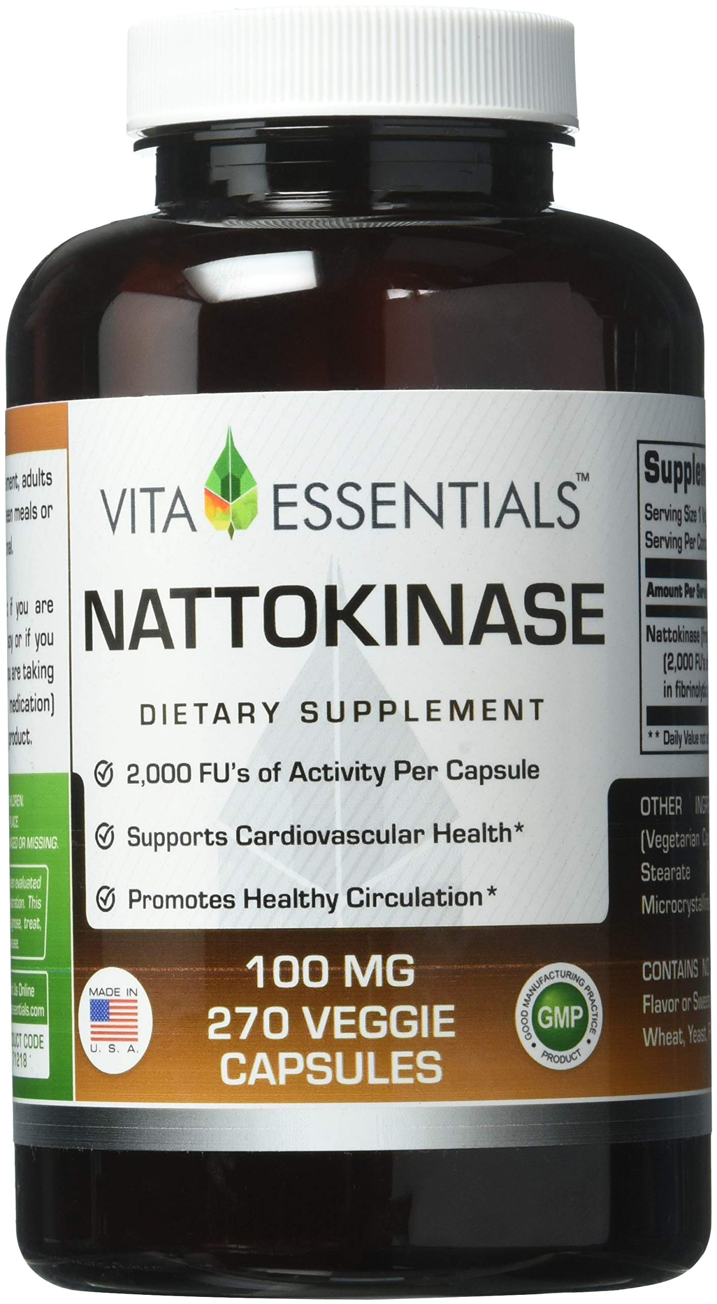 Nattokinase blended vitamin capsules