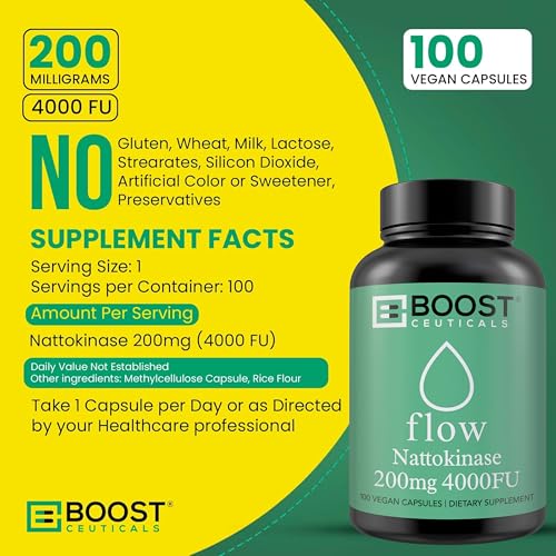 Nattokinase blood thinner capsules