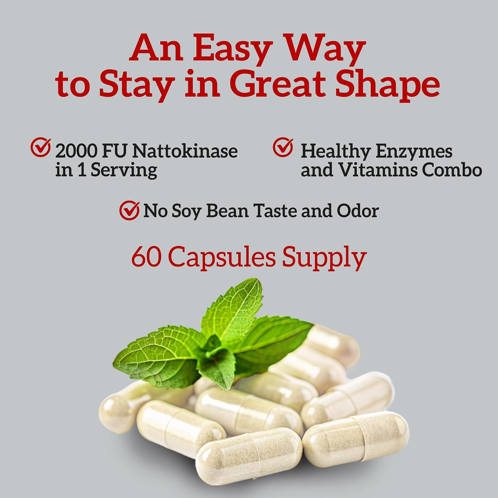 Nattokinase capsules for better circulation
