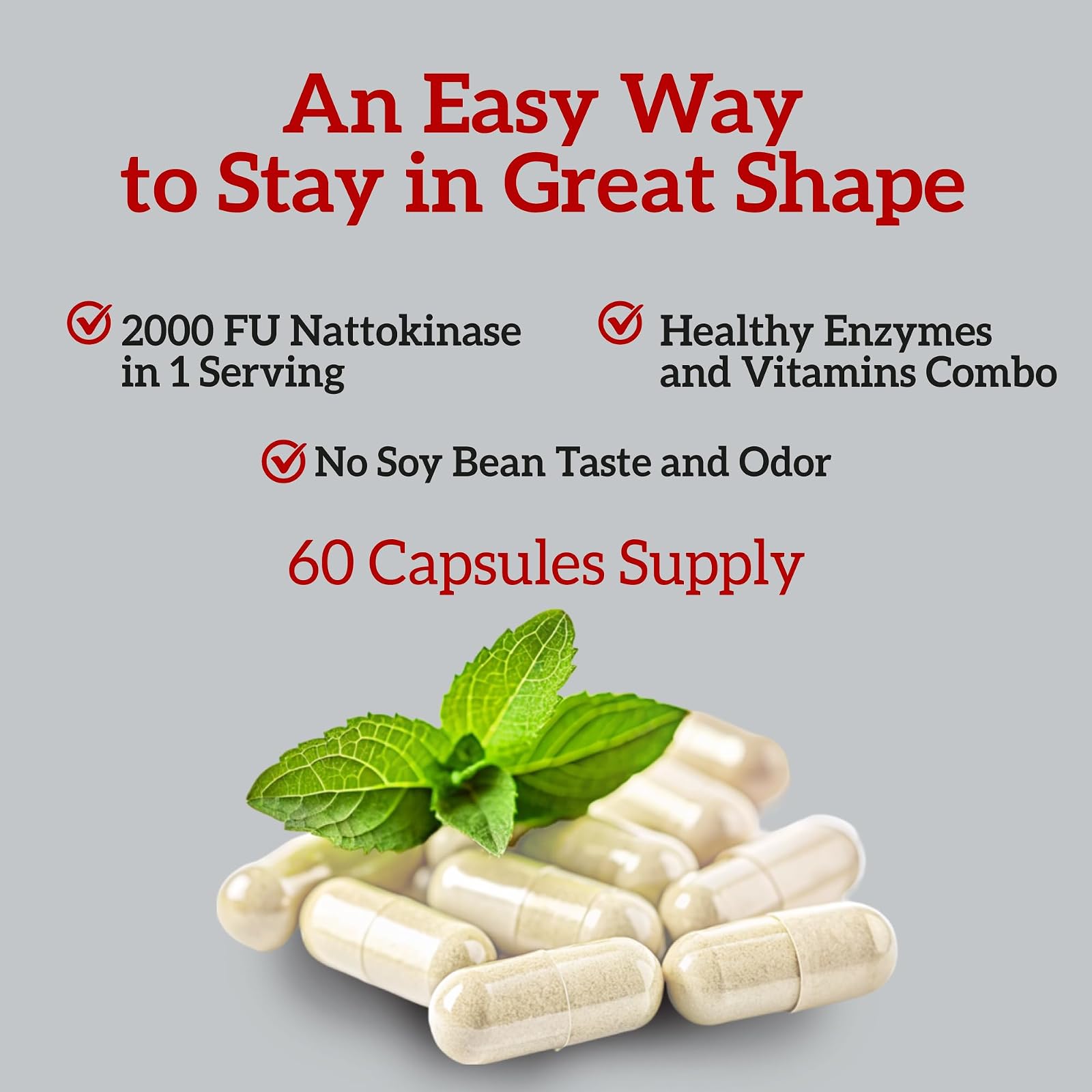 Nattokinase capsules for better circulation