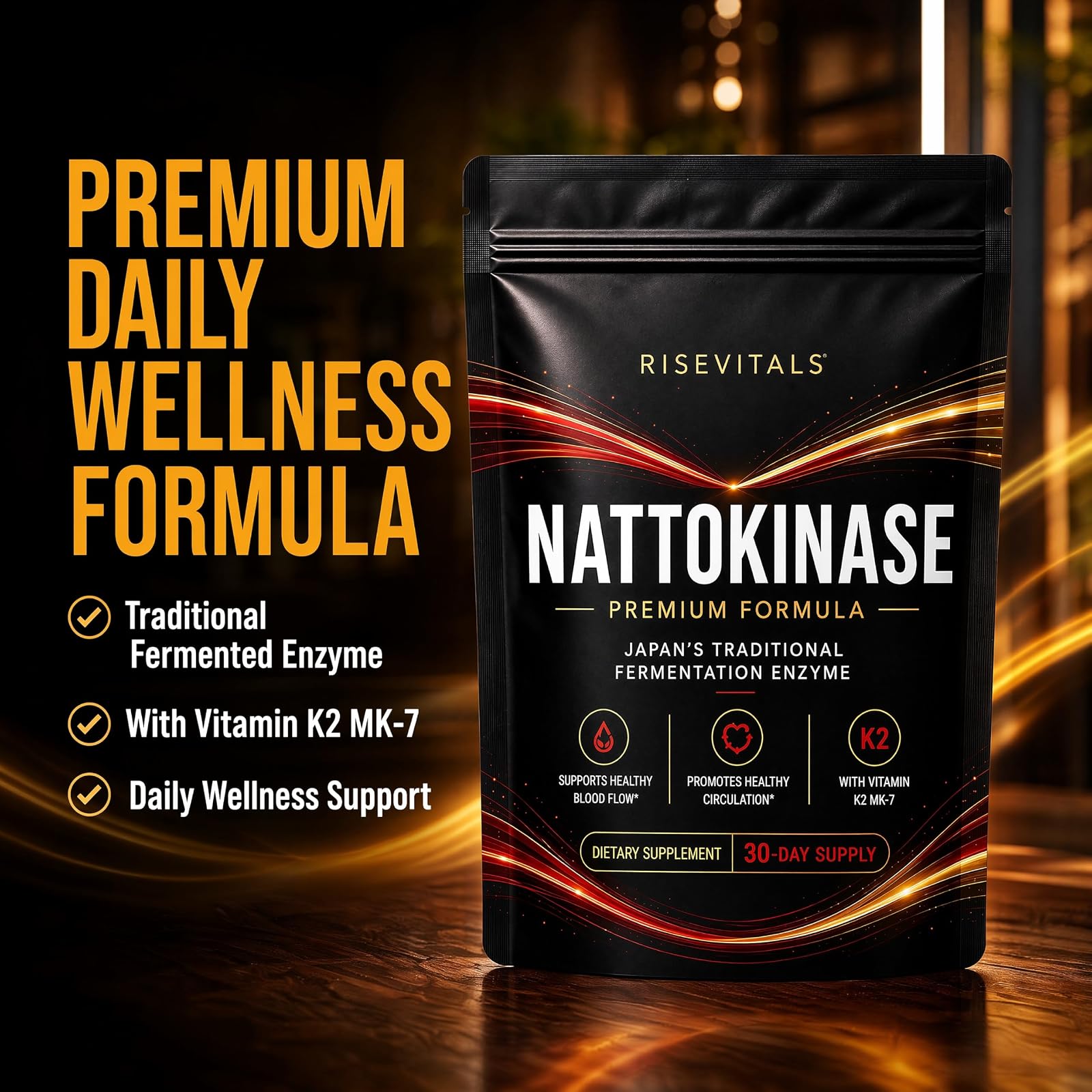 Nattokinase capsules for blood circulation