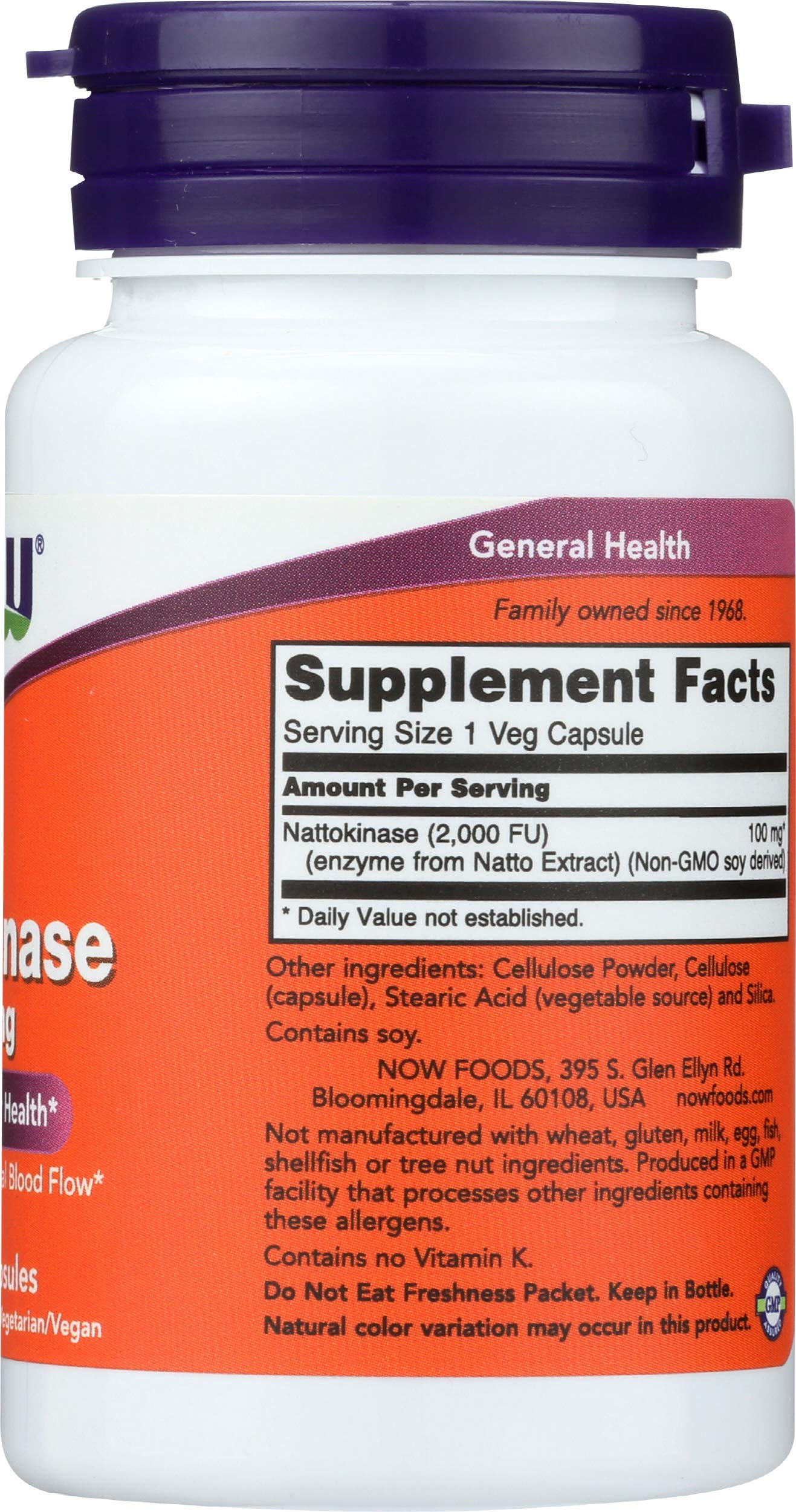 Nattokinase capsules for cardiovascular support