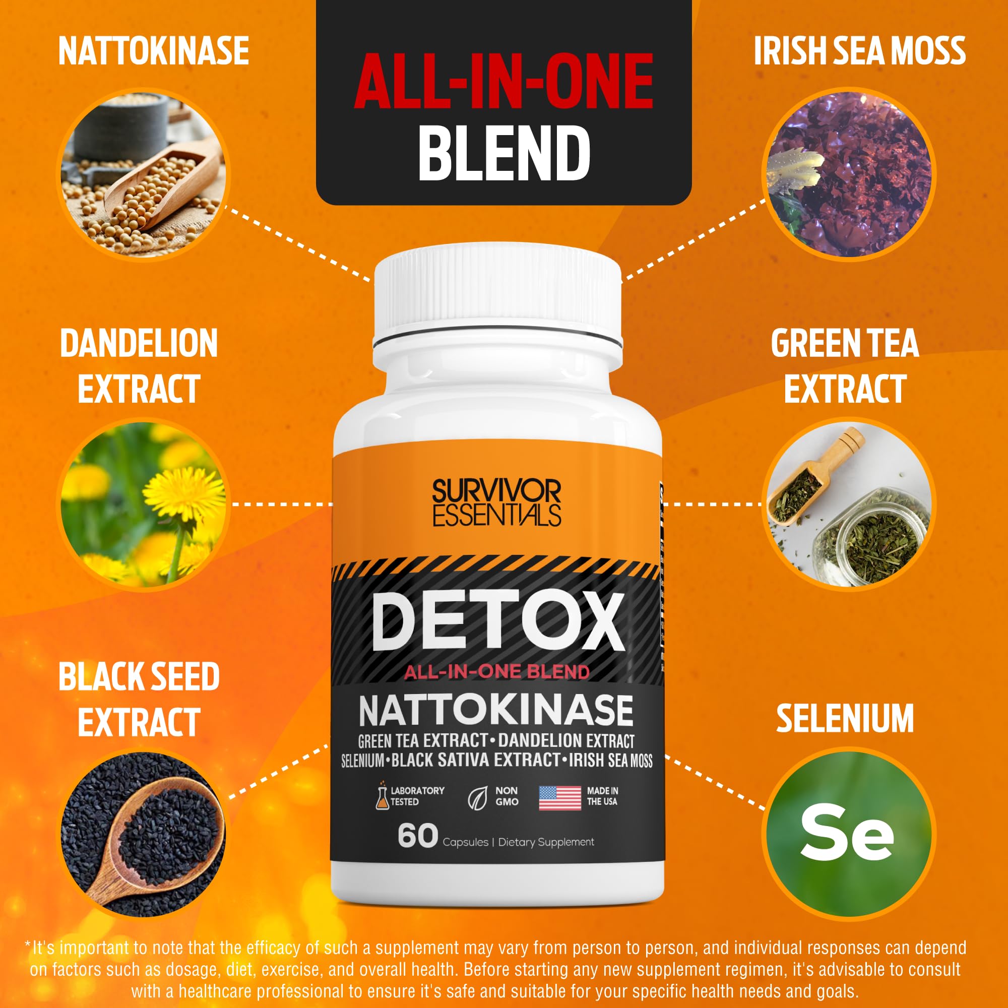 Nattokinase capsules for daily health