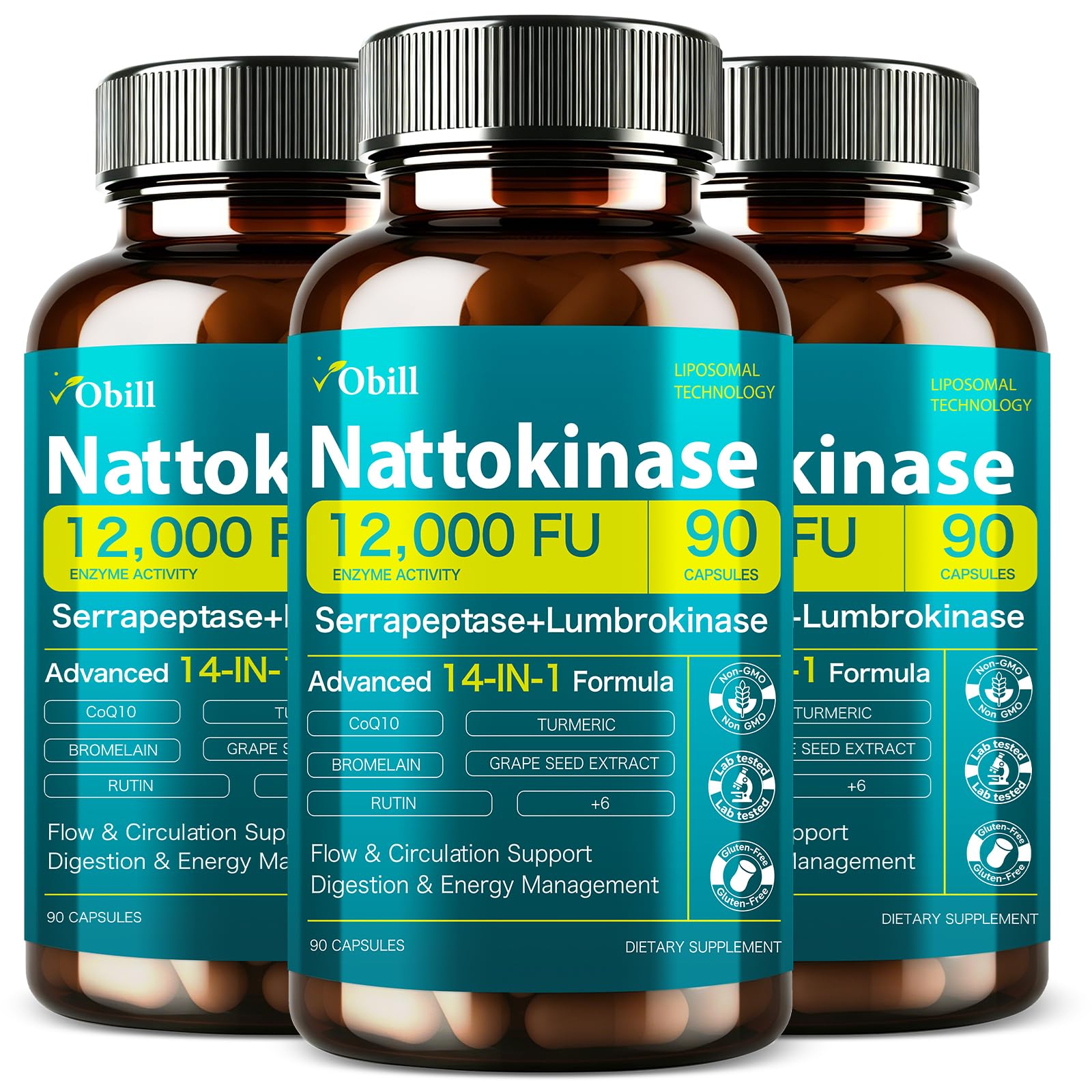 Nattokinase capsules for heart health