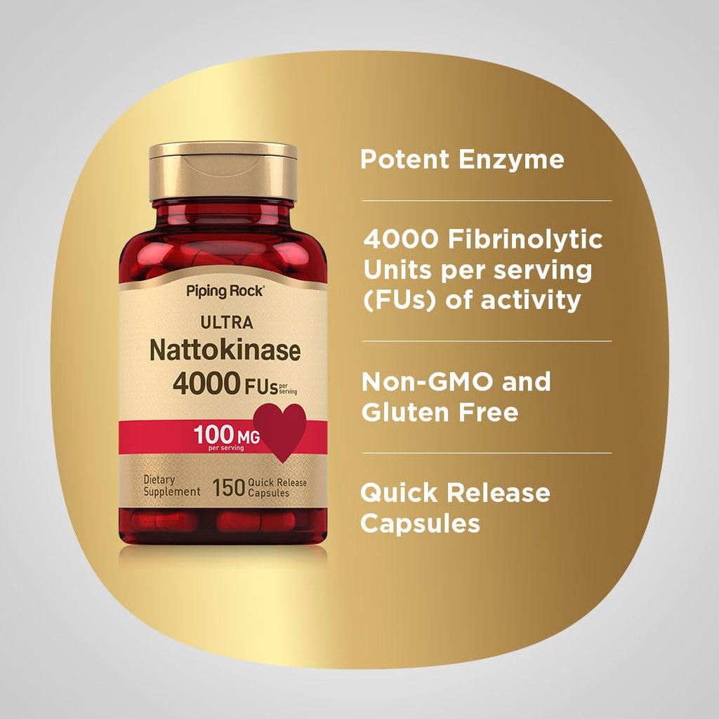 Nattokinase capsules for heart health