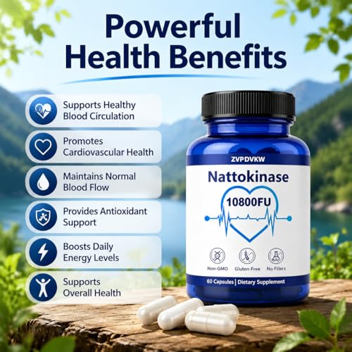 Nattokinase capsules for heart support
