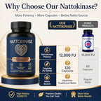 Nattokinase capsules for heart support