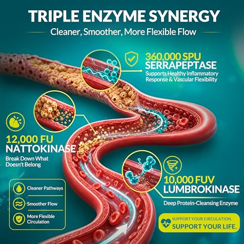 Nattokinase capsules for heart support