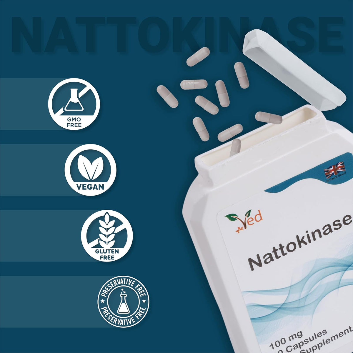 Nattokinase capsules for optimal digestion