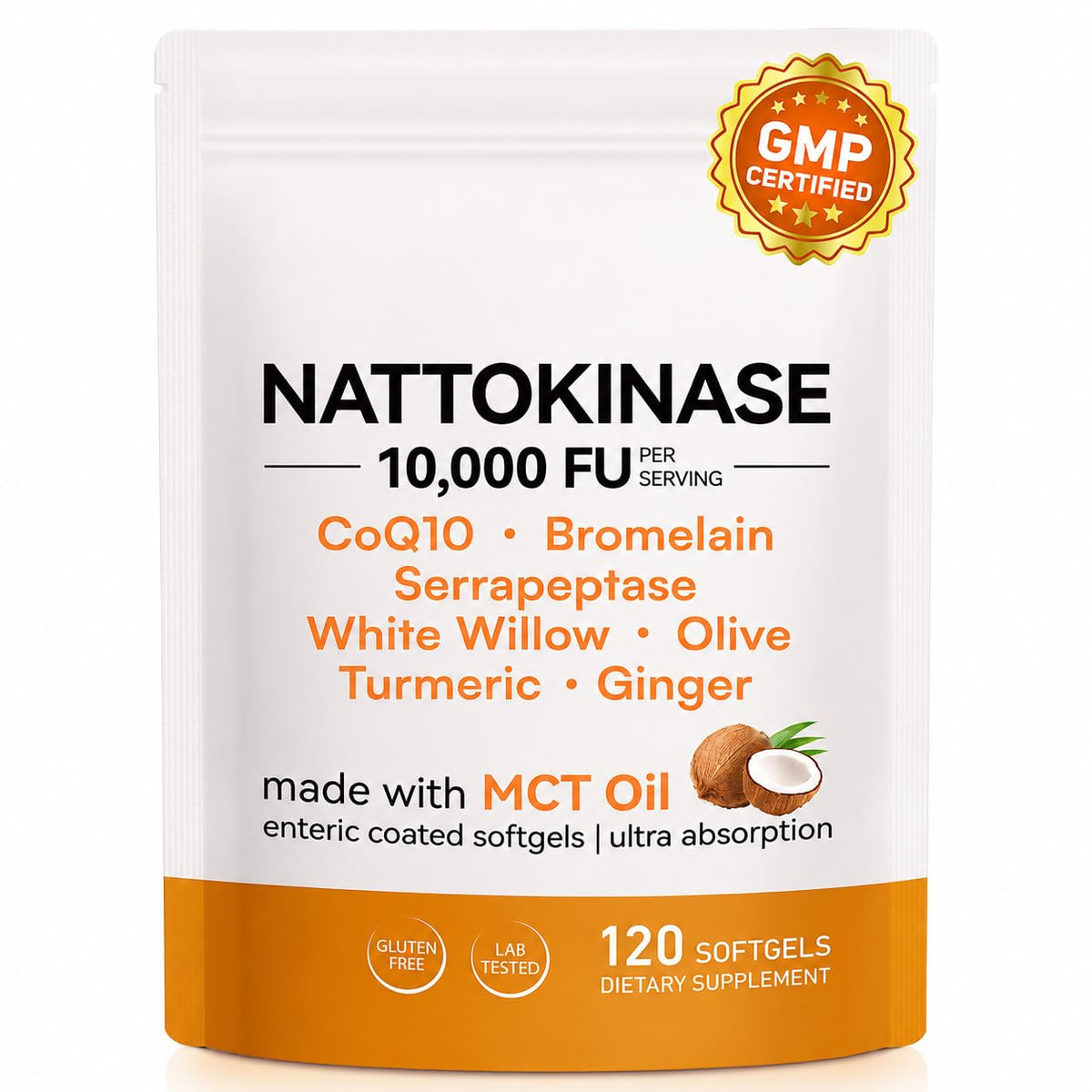 Nattokinase digestive enzyme capsules
