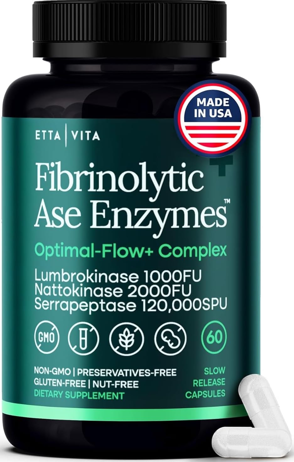 Nattokinase digestive enzymes supplement