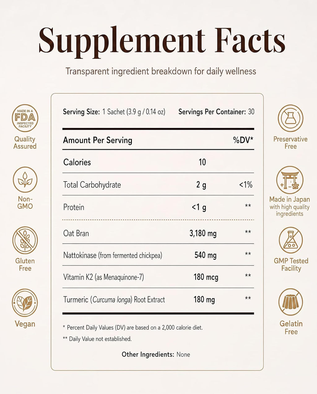 Nattokinase drink mix for daily wellness