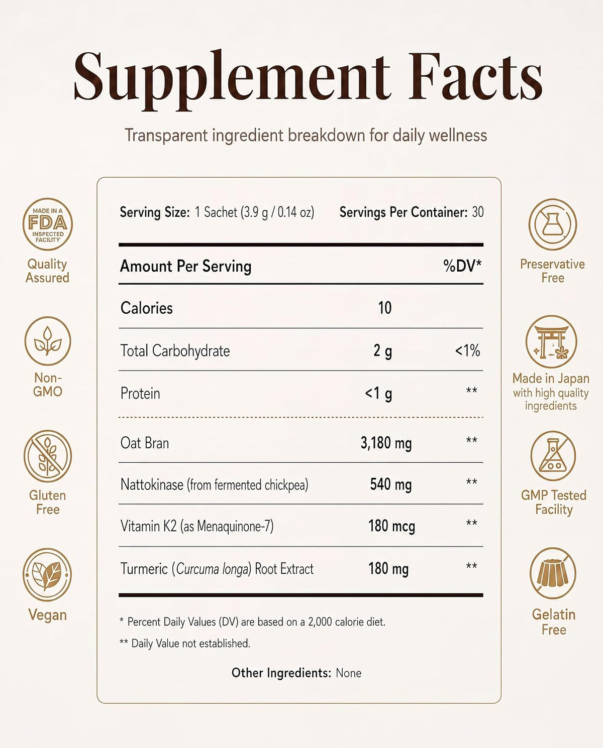 Nattokinase drink mix for daily wellness
