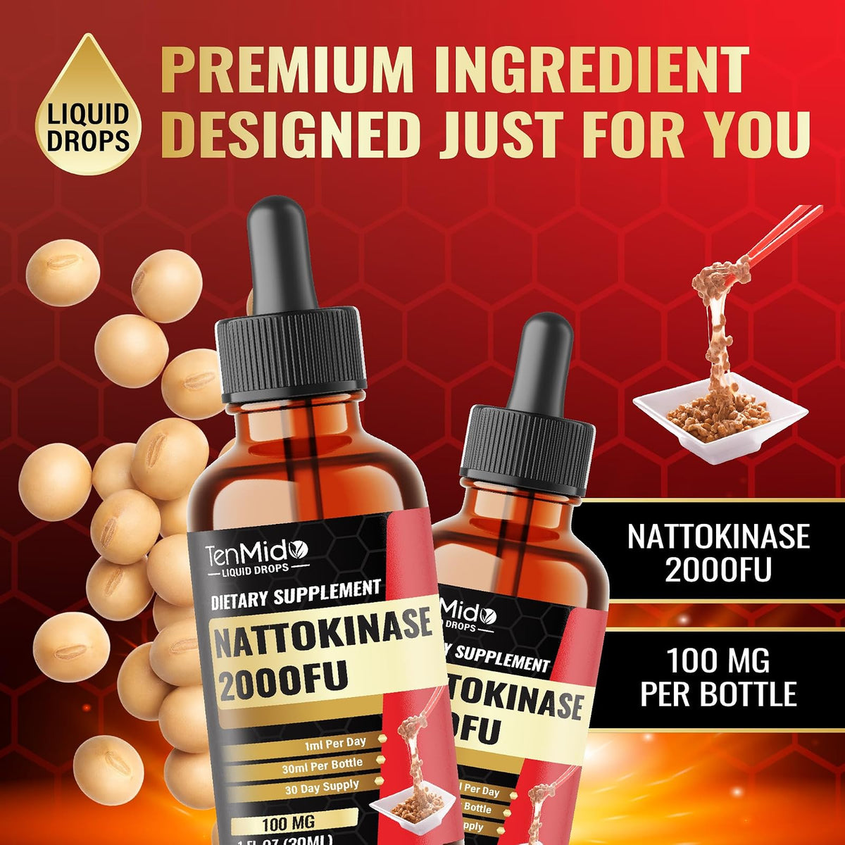 Nattokinase drops support healthy circulation