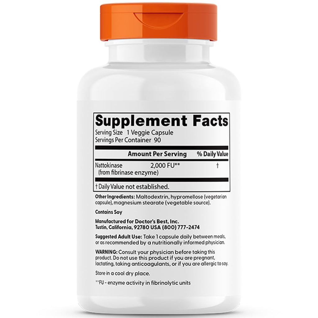 Nattokinase for cardiovascular health