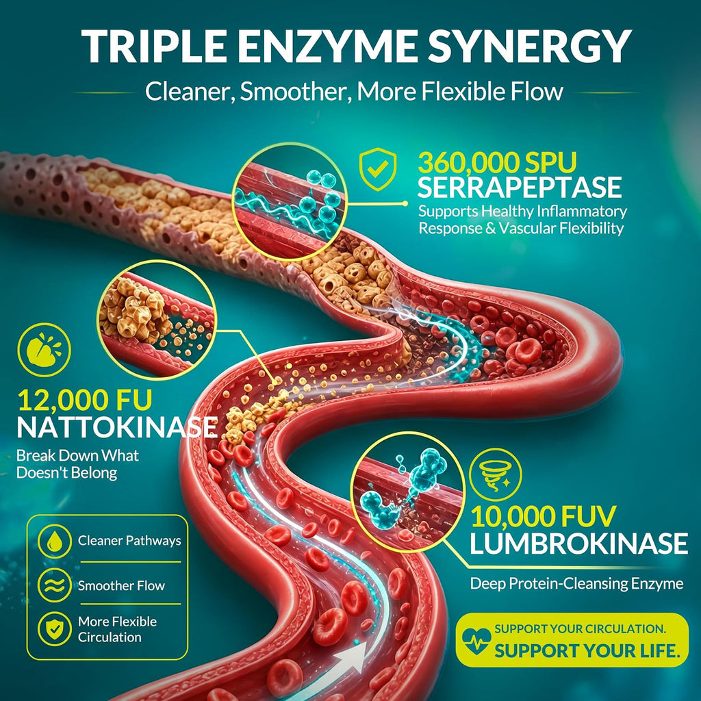 Nattokinase for cardiovascular support