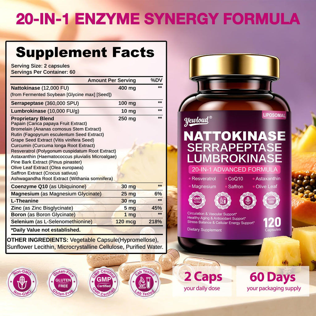 Nattokinase for improved cardiovascular health