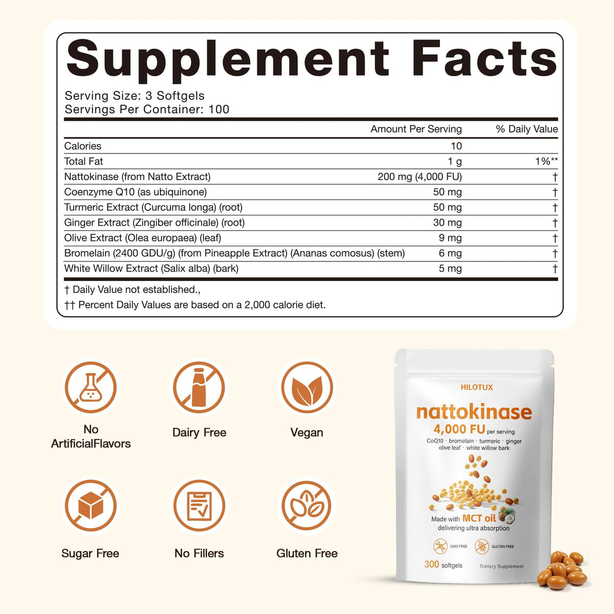Nattokinase for overall wellness
