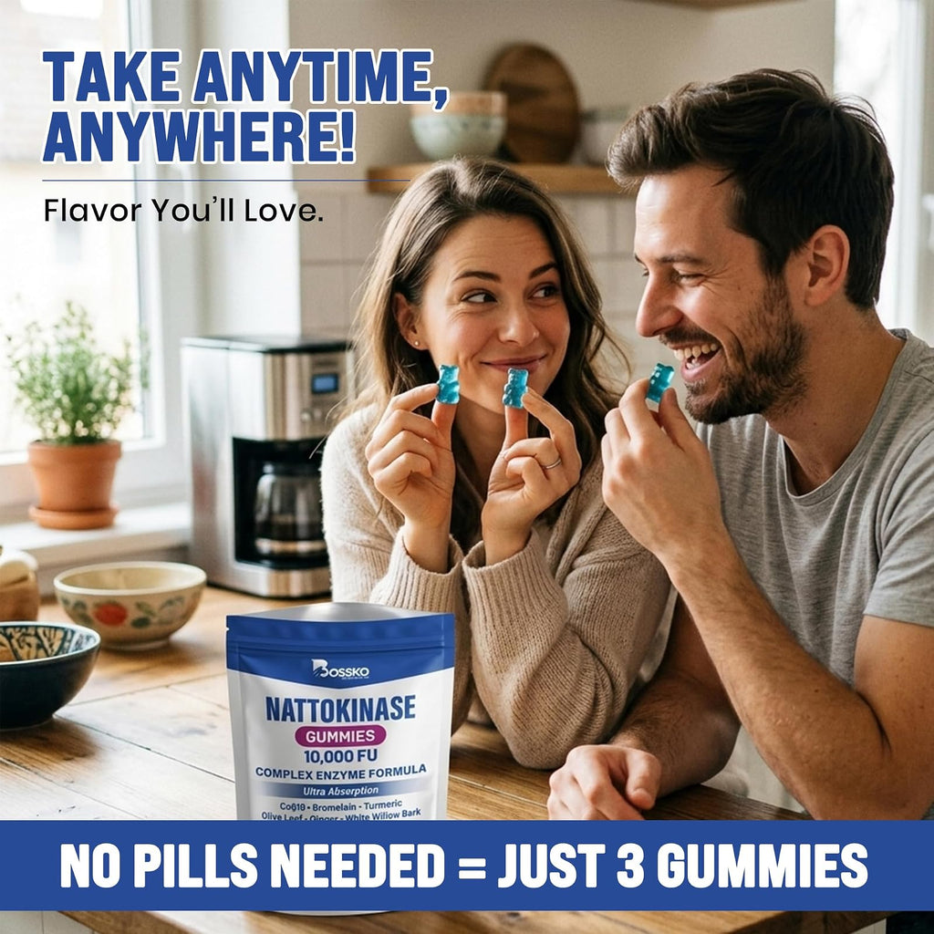 Nattokinase gummies for daily nutrition