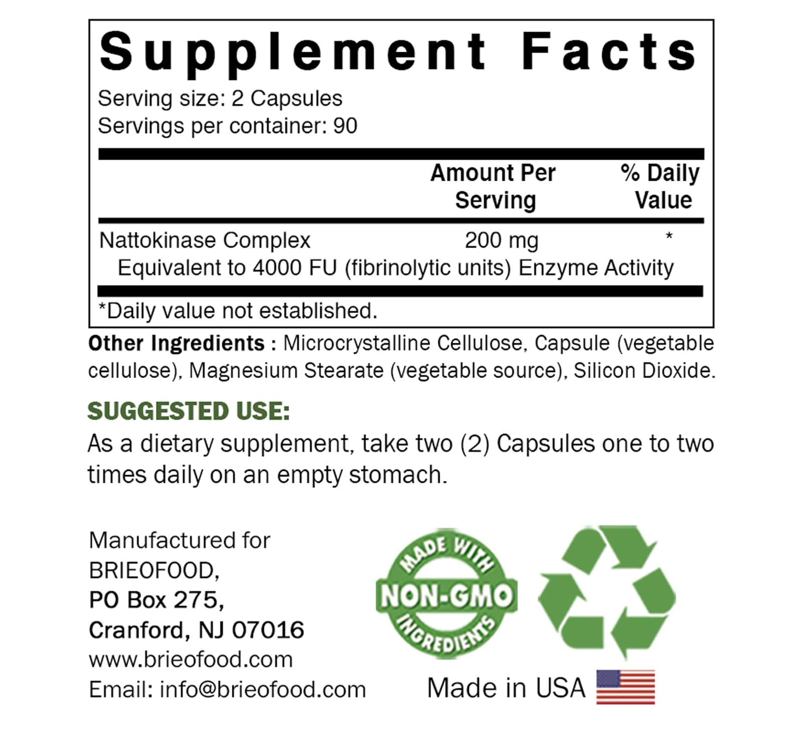 Nattokinase multivitamin for heart support