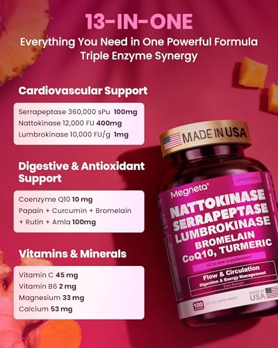 Nattokinase multivitamin for seniors' wellness