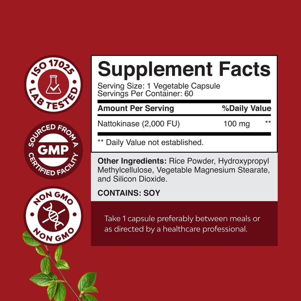 Nattokinase multivitamin immune support