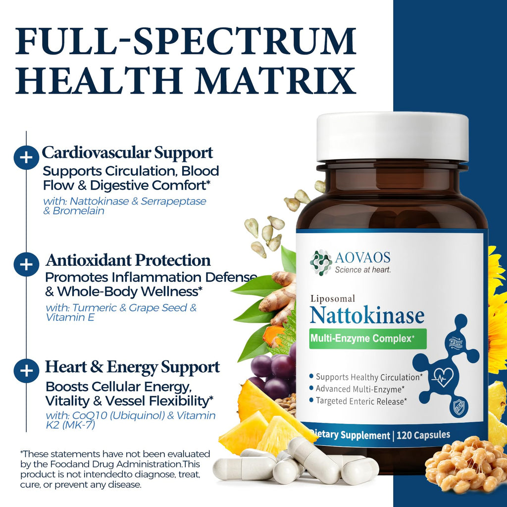 Nattokinase multivitamins for circulation